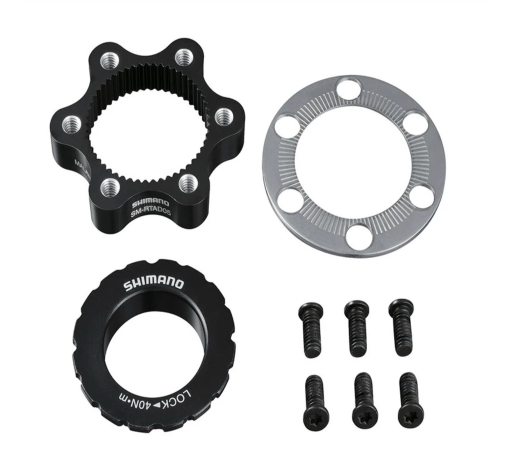 SHIMANO - Disc brake rotor adapter - 6-bolt rotor to CENTER LOCK hub ...